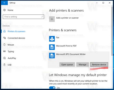 How To Remove XPS Document Writer In Windows