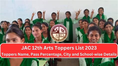 Jac 12th Arts Toppers List 2023 Declared Kashish Diksha And Sudhanshu Top Check Toppers Name