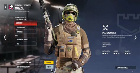 Rainbow Six Siege Mozzie Full Guide