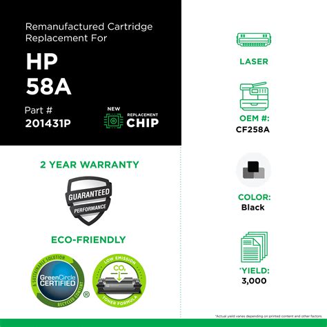 Hp Cf258a Remanufactured Black Laser Cartridge Clover Imaging Usa