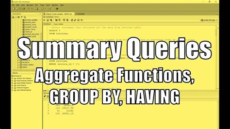 Summary Queries Youtube
