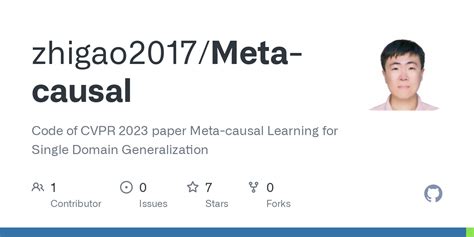 Github Zhigao2017 Meta Causal Code Of Cvpr 2023 Paper Meta Causal Learning For Single Domain