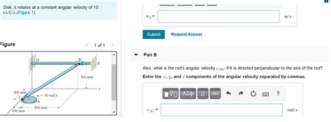 Solved Disk A Rotates At A Constant Angular Velocity Of Chegg
