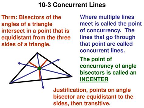 Concurrency Of Angle Bisectors Of A Triangle