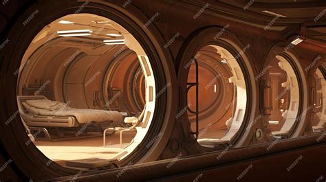Premium Photo Martian Habitat Airlock System Design