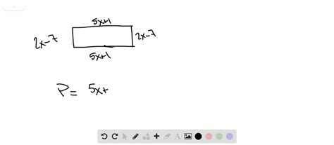 Solved Write An Expression In Simplest Form For The Perimeter Of Each Shape Figure Cannot Copy
