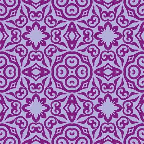 Floral Seamless Pattern With Mandala Ethnic Tiled Ornament Geometric Print Design Vintage