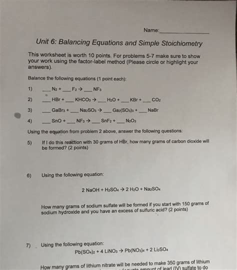 Factor Label Method Worksheet With Answers Printable Word Searches