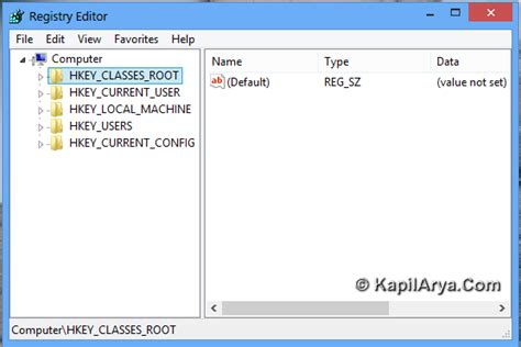 Registry Editor Getting Started