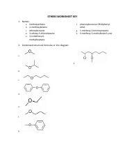 Organic Ethers Naming And Structure Practice Course Hero