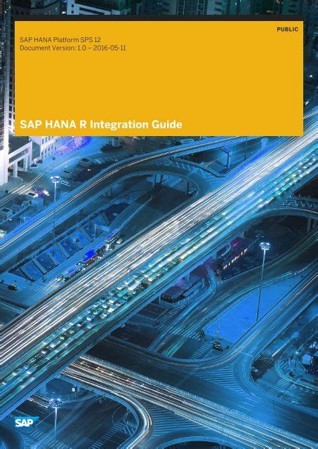 Sap Hana R Integration Guide