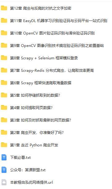 新版Python 分布式爬虫与 JS 逆向进阶实战更新中 章 泓优网络