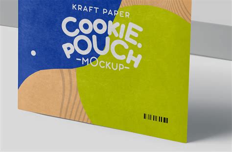 Flat Cookie Pouch Mockup Zippypixels