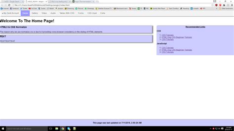 Html Why Is My Shading Only Showing When I Put In More Text In The Section Compared To The