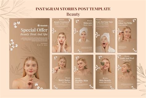 Elegant Beauty Template Design Free Psd