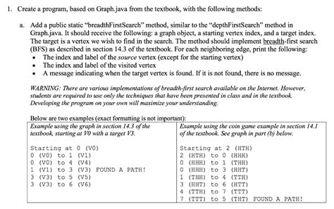 1 Create A Program Based On Graphjava From The