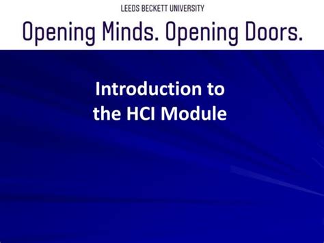 Introduction And Human Information Processing Lectureppt