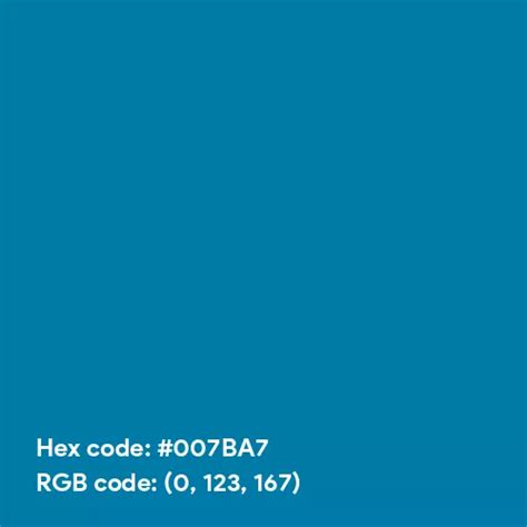 Cerulean Color Hex Code Is 007ba7