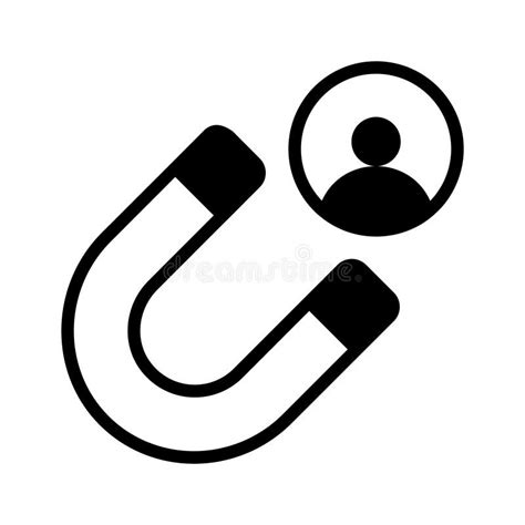 A Magnet Attracting A Customer To Indicate Retention Strategy Stock Vector Illustration Of