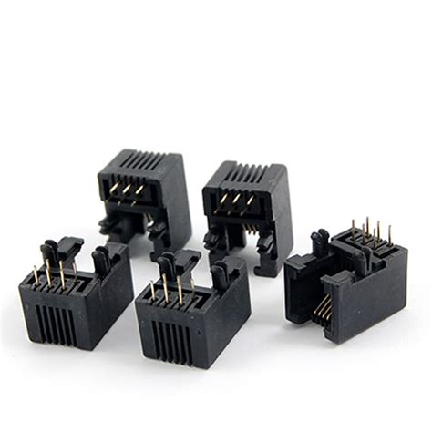 Uxcell 5 Pcs 6p6c 6 Pin Rj11 Modular Connector Telephone Pcb Jacks — 🛍️ The Retail Market