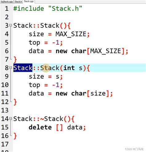 数据结构——用类模板实现顺序栈（c）已知顺序栈类的定义、构造函数及主函数的代码如下请完成类的其它成员函数完成相 Csdn博客