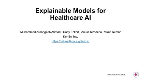 Explainable Ai In Healthcare Pptx