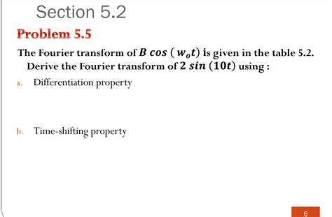 Solved Problem 5 5 The Fourier Transform Of Bcos Wot Is Chegg Com
