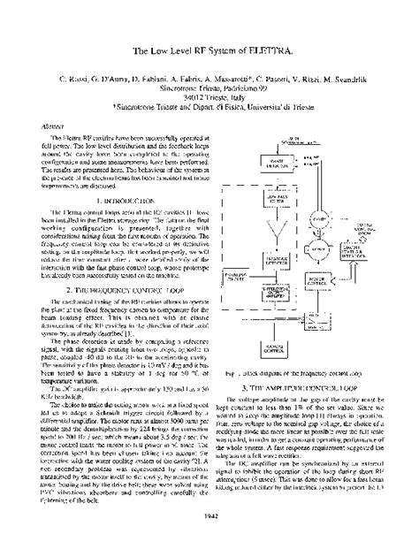 Pdf Low Level Rf System For The Anka Storage Ring C Pasotti