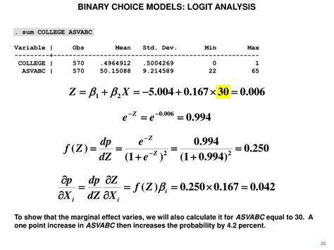 PPT BINARY CHOICE MODELS LOGIT ANALYSIS PowerPoint Presentation