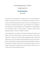 Understanding Memory Fragmentation In Operating Systems Effects Course Hero