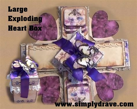 Bubblicious Exploding Heart Box With Interactive Cards Etsy