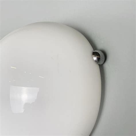 Italian Modern White Plexiglass Wall Light Mod Dalca By Gigi Pepe