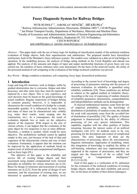 pdf fuzzy diagnostic system for railway bridges