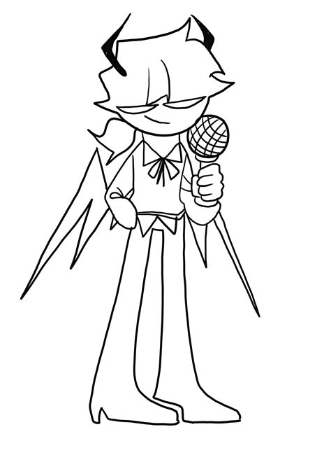 Coloriage De Seleven De Friday Night Funkin