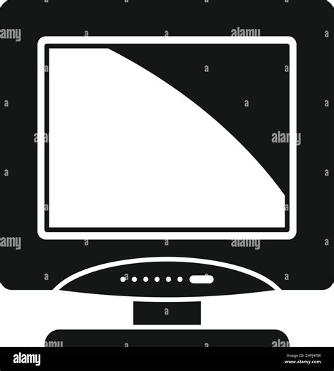 Monitor Technology Icon Simple Vector Computer Screen Blank Display Stock Vector Image And Art