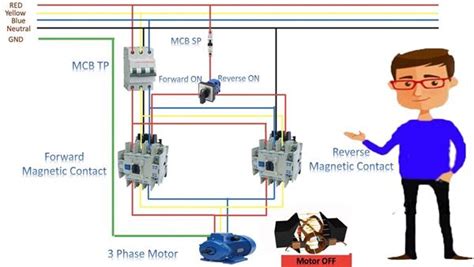 3 Phase Forward Reverse Switch Wiring Diagram
