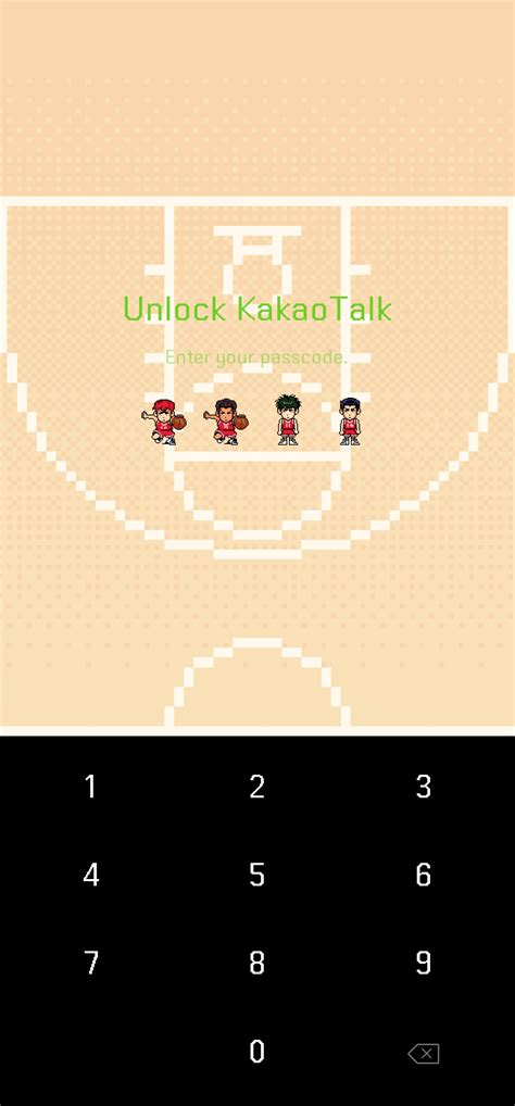 Slam Dunk Pixel Kakaotalk Theme Download
