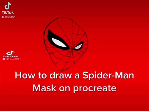 How To Draw Spider Man Mask