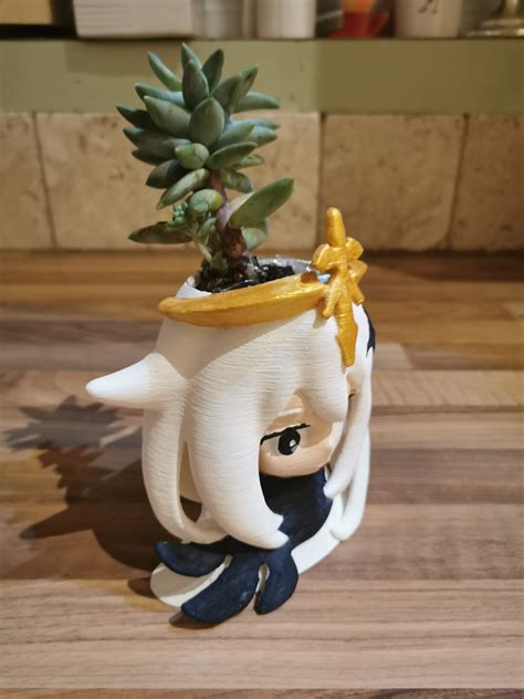 Genshin Impact Paimon The Emergency Plant Pot Flower Succulent Etsy