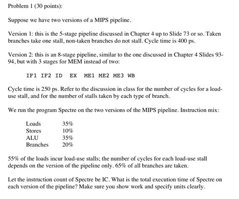 Problem 1 30 Points Suppose We Have Two Versions Chegg