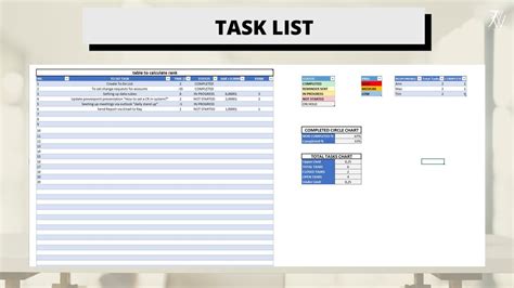 Task List No Vba Filterfunction Excel Template Digital Etsy