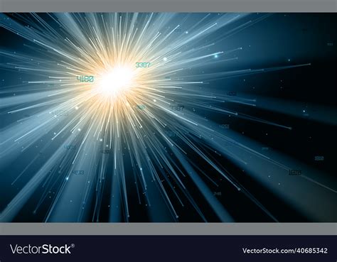 Abstract Data Transmission Visualization Vector Image