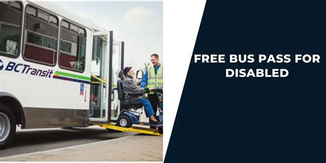 Free Bus Pass For Disabled Top 5 Providers And How To Get4