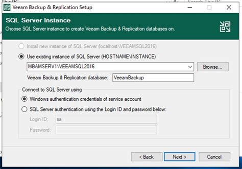 install and configure veeam backup and replication server