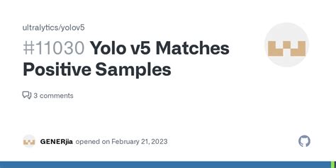 Yolo V5 Matches Positive Samples · Issue 11030 · Ultralyticsyolov5 · Github