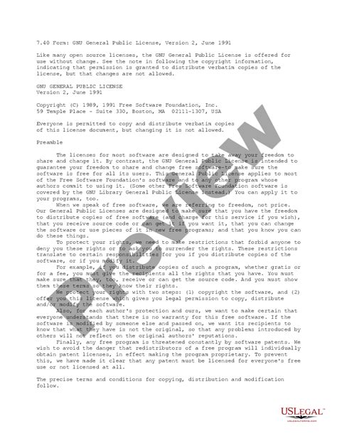 North Carolina GNU General Public License US Legal Forms