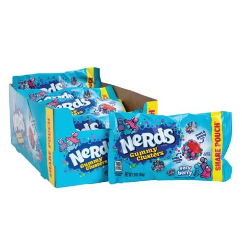 Nerds G Cluster Berry Share Pouch 85GM 12PK Shayona Distributors