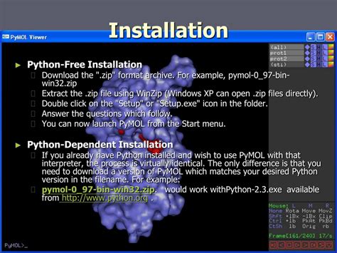 Ppt Pymol Molecular Graphics System Powerpoint Presentation Free