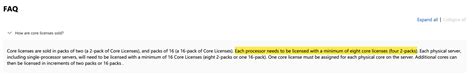 Is It Possible To License 8 Core Windows Server With A 2 Core License Microsoft Qanda