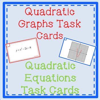 Quadratic Task Cards Properties Of Graphs And Solving Quadratics En 2024